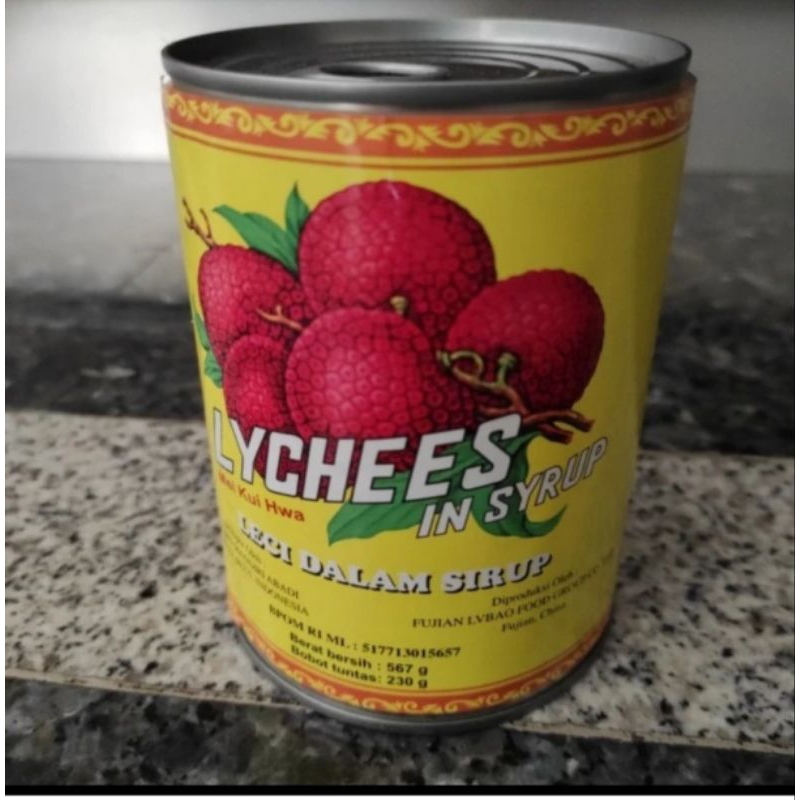 Jual lecy lychee lecy lychees kaleng mei kui hwa lyche in syrup kaleng ...