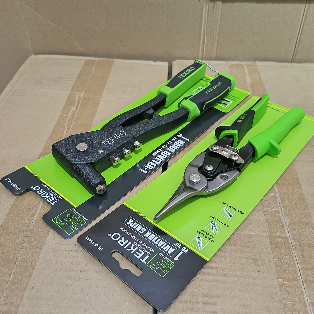 Jual Tang Rivet Hitam Hand Riveter Tekiro / Gunting Hollow Baja Ringan ...