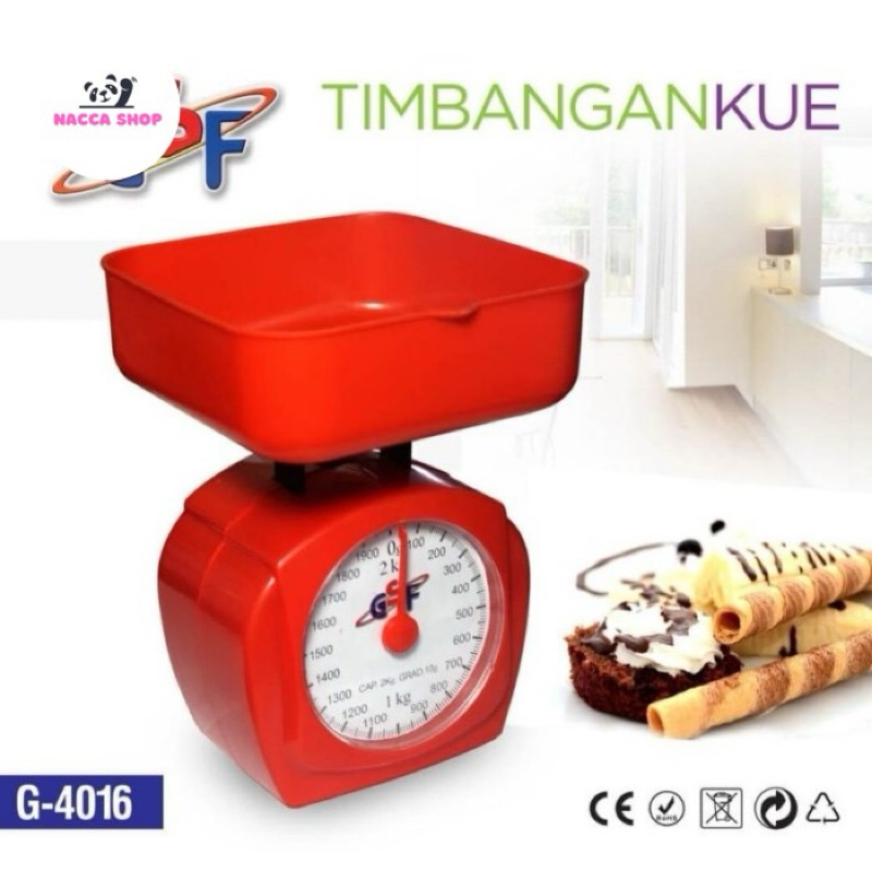 Jual Timbangan Kue 2kg / Timbangan Dapur Analog Manual 2 kg Kitchen ...