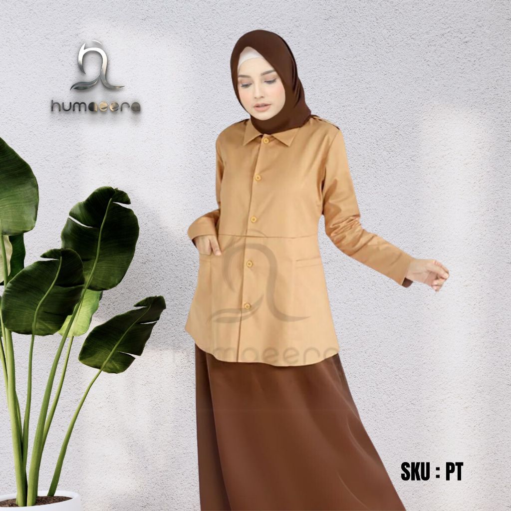 Jual Baju pramuka Gamis toyobo Syari ori PNS seragam dinas Pemda Khaki PDH wanita Kekinian FZT ...
