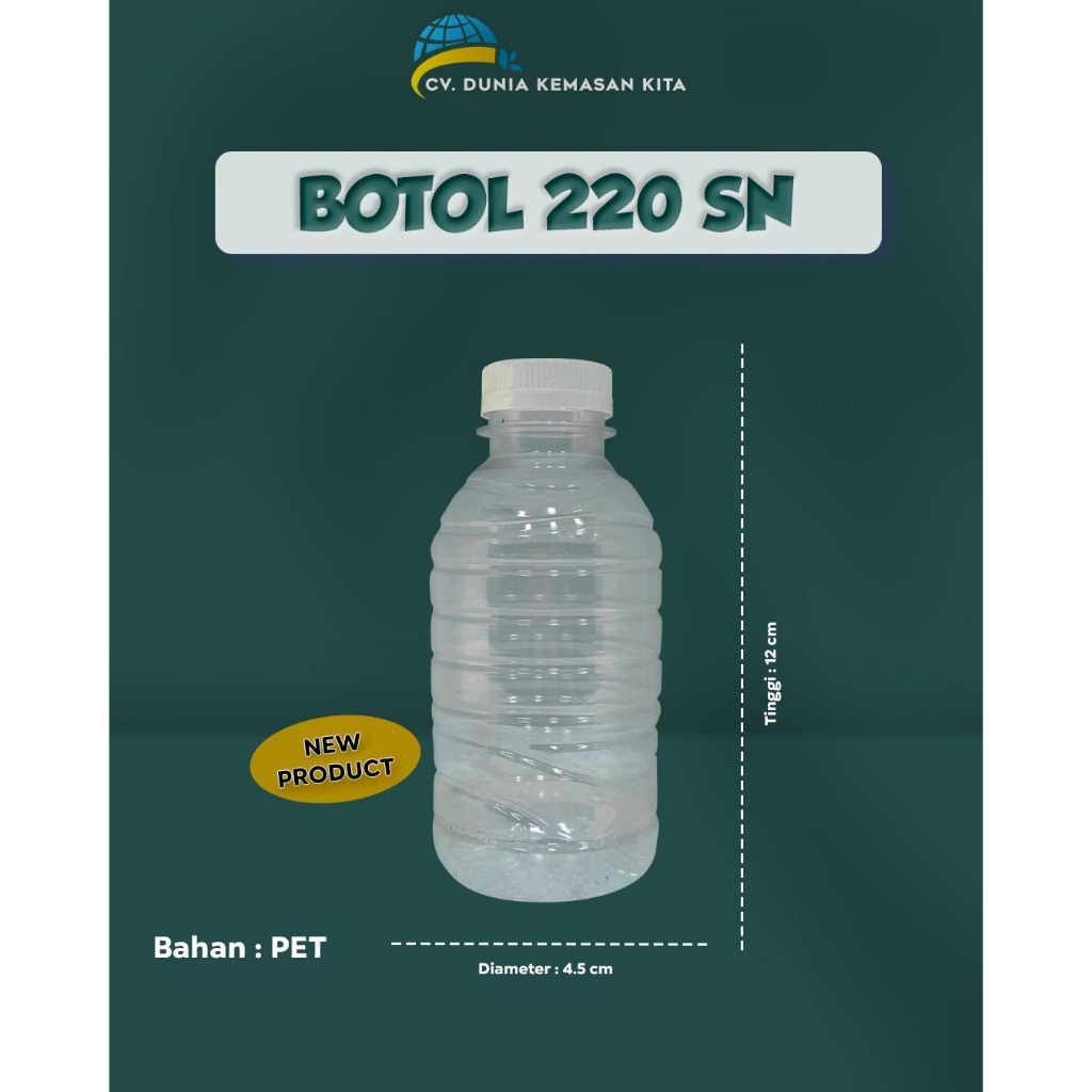 Jual Botol 220 SN 1 PACK isi 126 pcs - Botol Minuman Kemasan 220 ml ...
