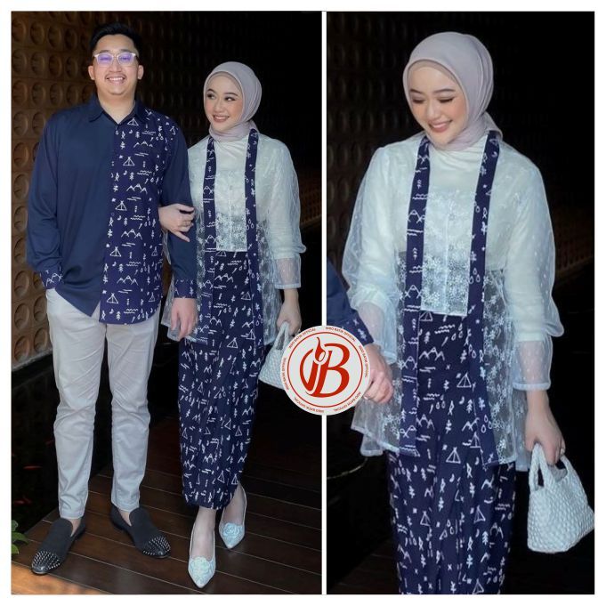 Jual Kebaya Couple KutuBaru Wisuda Modern Seia Set Kebaya Tunik Lamaran ...