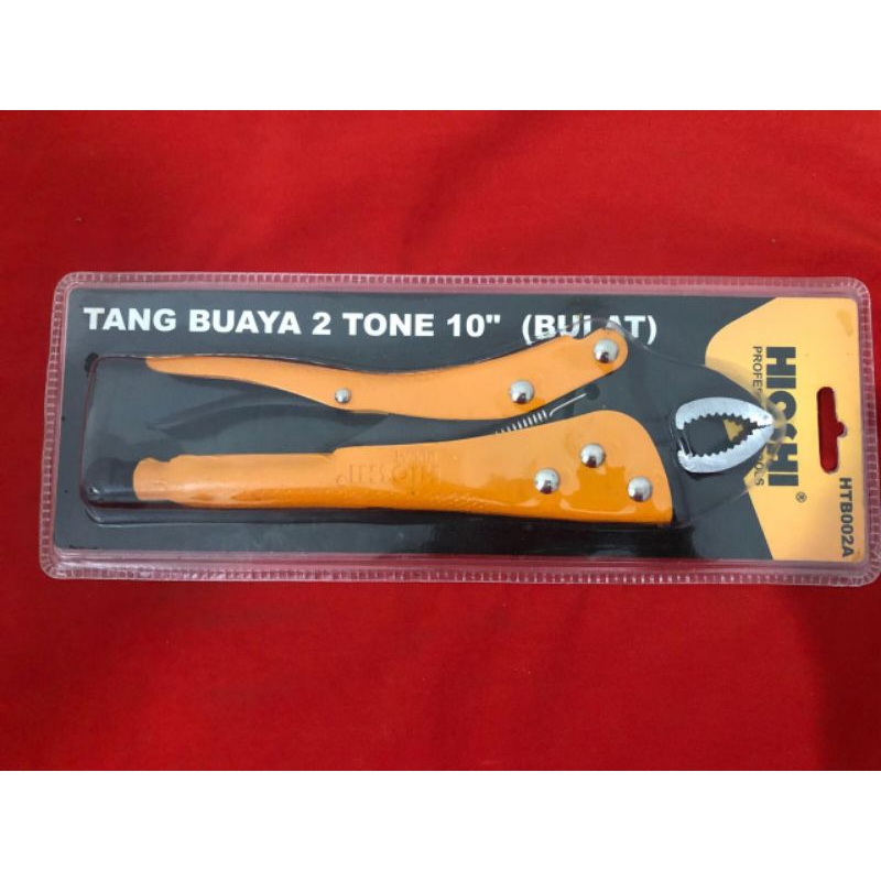 Jual Tang Buaya 2 Tone 10" Bulat merk Hioshi | Shopee Indonesia