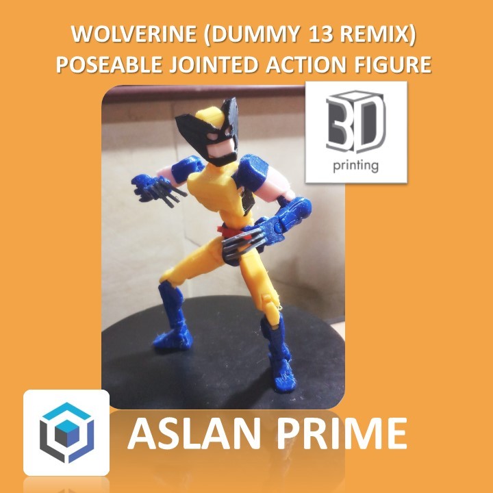 Jual DUMMY 13 WOLVERINE EDITION JOINTED POSEABLE ACTION FIGURE 3D Print ...