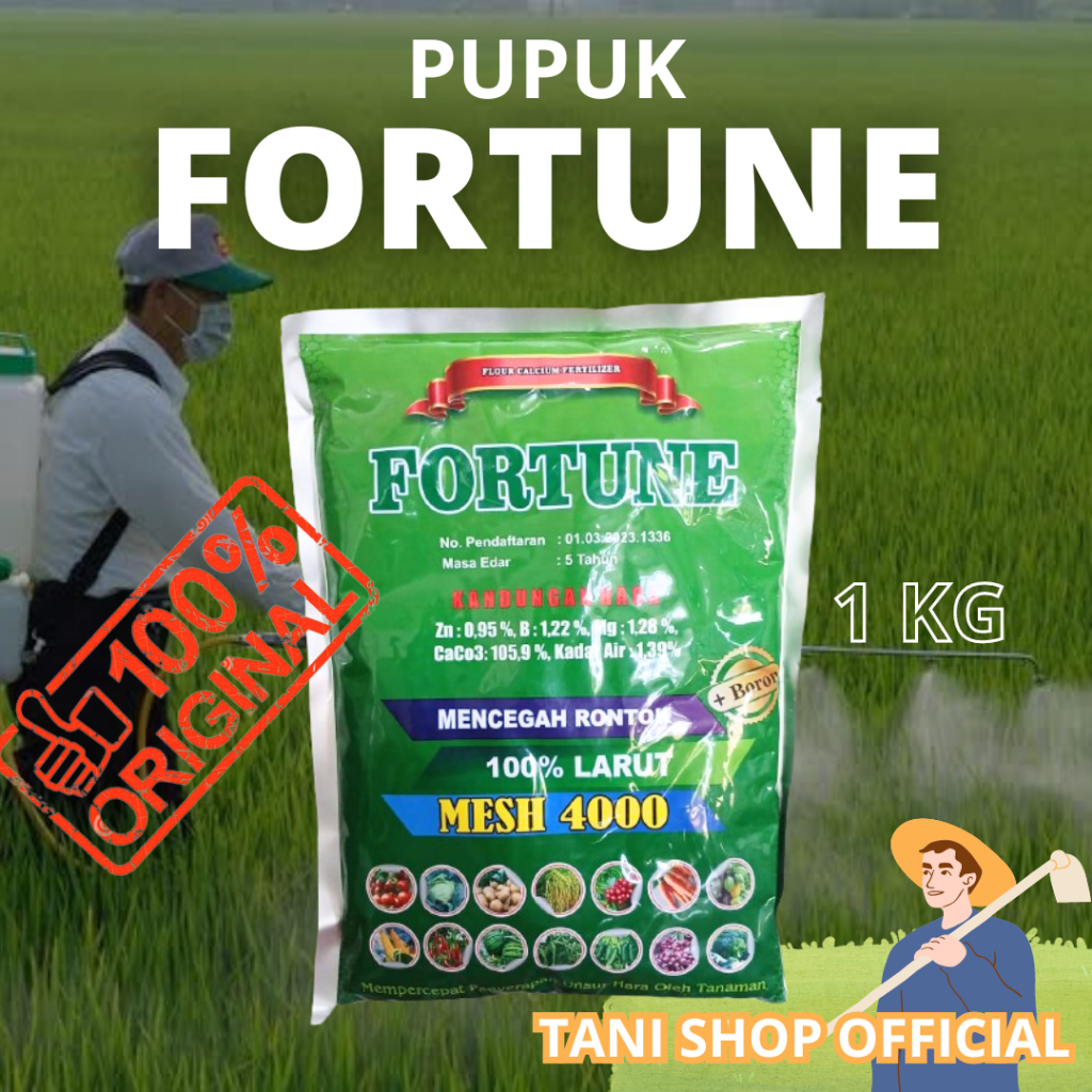 Jual Pupuk Kalsium Fortune Mesh 4000 1kg - Mencegah Rontok dan ...
