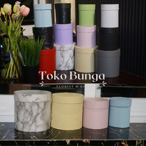 Jual Bloom Box Bulat/ Box Bunga Kotak Bunga /Flower Box Blooming Box Gift Box / Box Buket ...