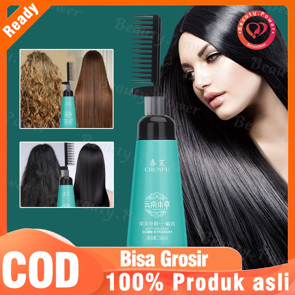 Jual krim pelurus rambut permanen/ pelurus rambut tanpa catok pinky ...