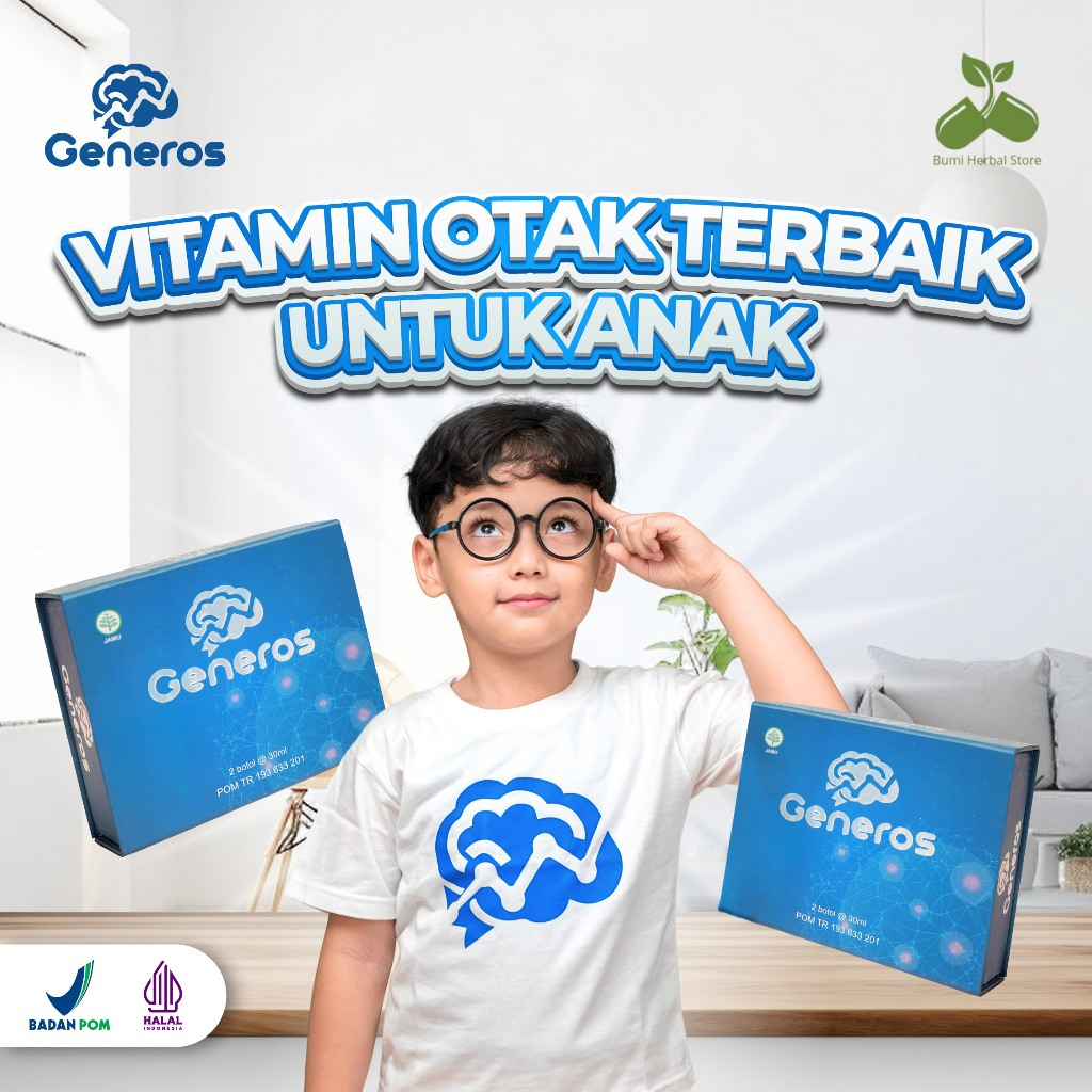 Jual Generos Vitamin Otak Terbaik Untuk Anak- 1 box | Shopee Indonesia
