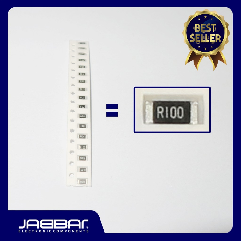 Jual RESISTOR R100 - 0.100 OHM 1/4W SMD1206 - 10PCS | Shopee Indonesia