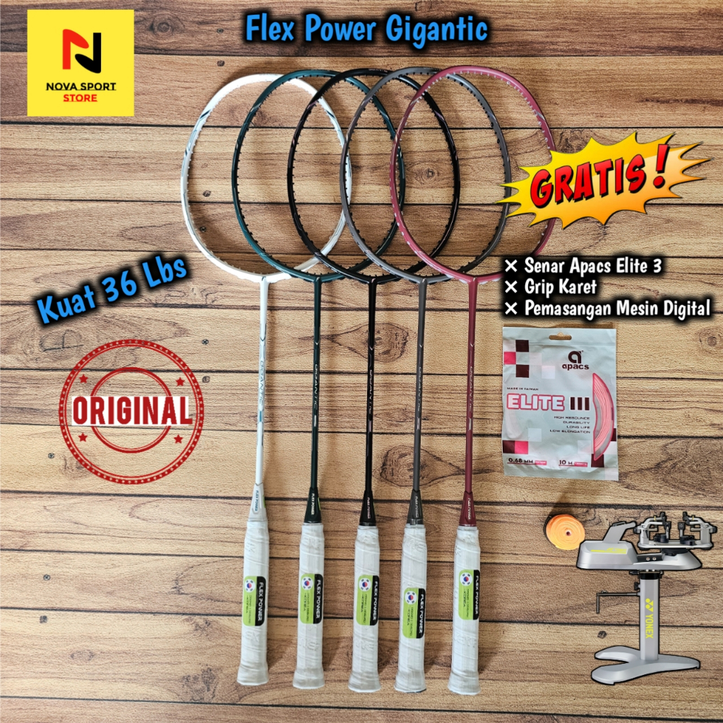 Jual Raket Badminton Flex Power Gigantic | Shopee Indonesia