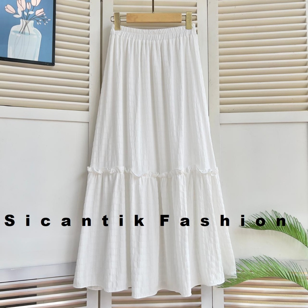 Jual Rok Wanita Panjang // Rok Wanita Korean Style // Rok Cotton ...