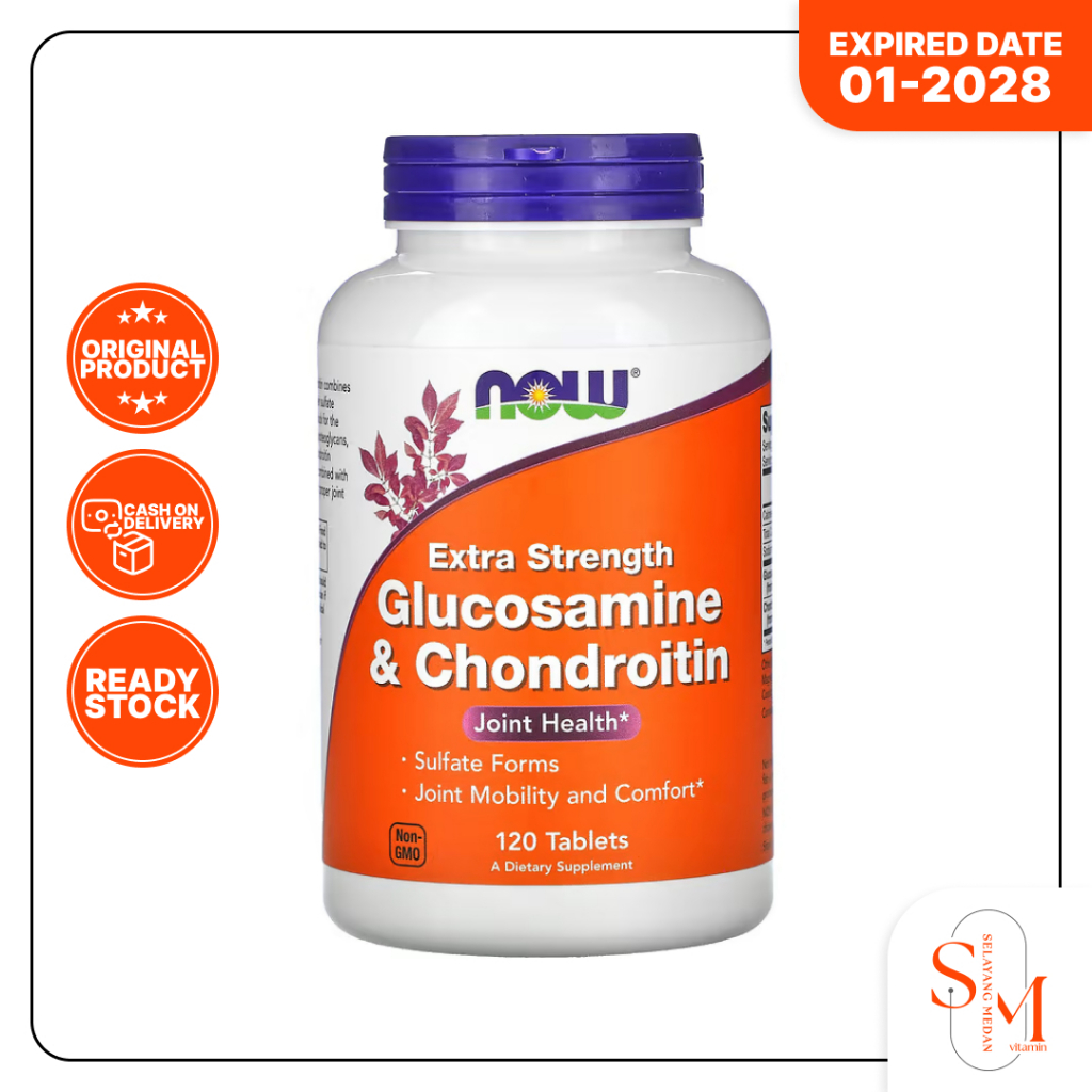 Jual Cegah Nyeri Sendi Kaku Glucosamine Chondroitin Extra Strength 120 ...