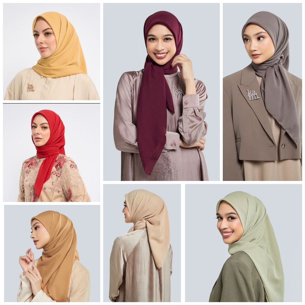 Jual Delicate Paris Scarf Plain by KAMI | Shopee Indonesia