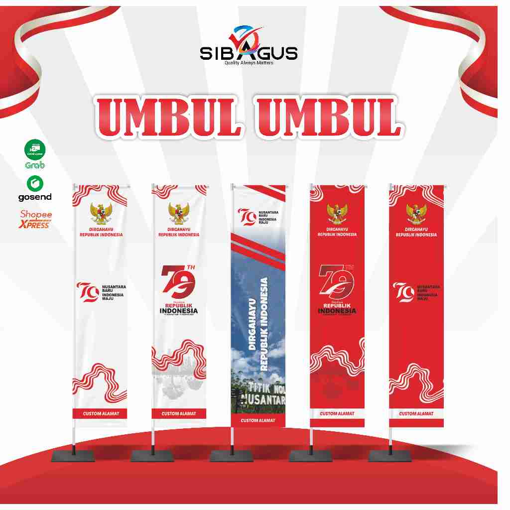 Jual Umbul Umbul Merah Putih 17 Agustus | Bendera Umbul umbul 17 ...