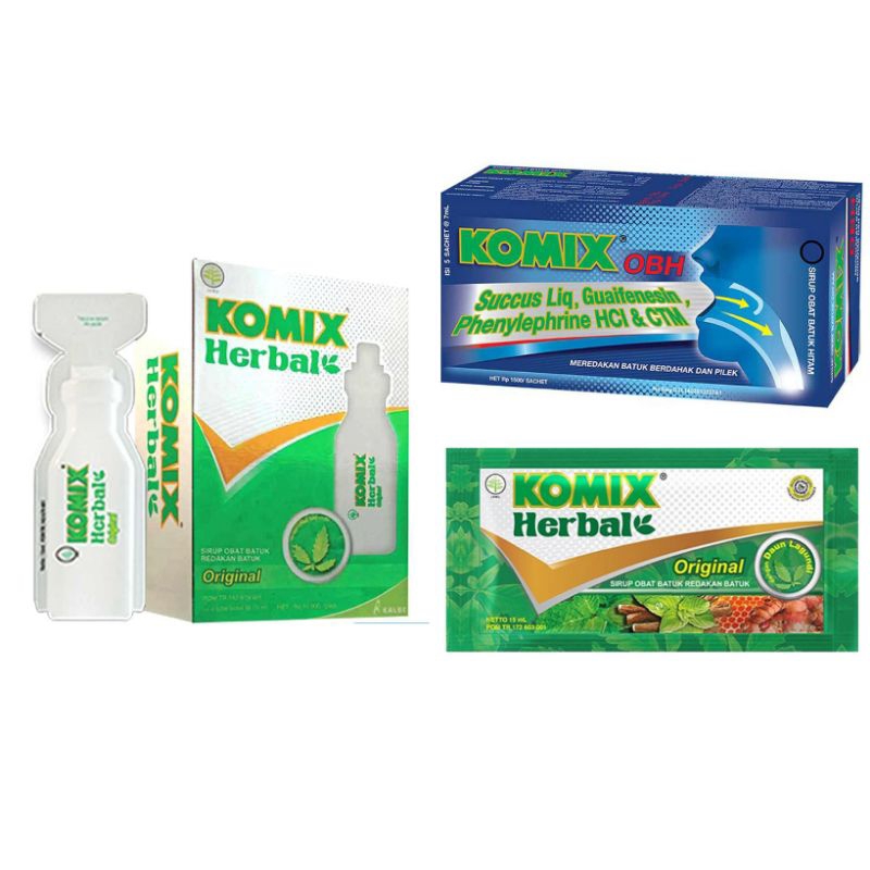 Jual Komix Aneka Obat Batuk Herbal Original komik OBH pack herbal ...