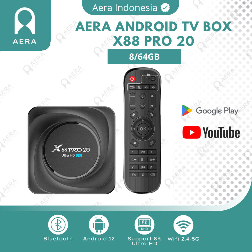 Jual Android Tv Box X88 Pro 20 Android 11 RAM 8 ROM 64 GB | Tv Box ...