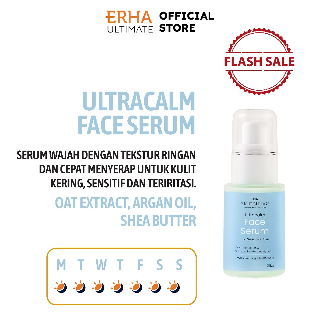 Jual ERHA Skinsitive DF Ultracalm Face Serum 30 ml | Shopee Indonesia