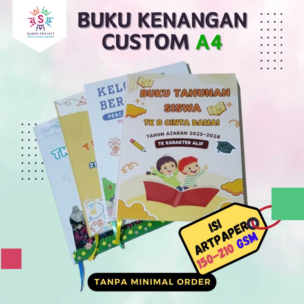Jual Cetak Buku Album Foto Photobook Yearbook Kenangan Tahunan Custom ...