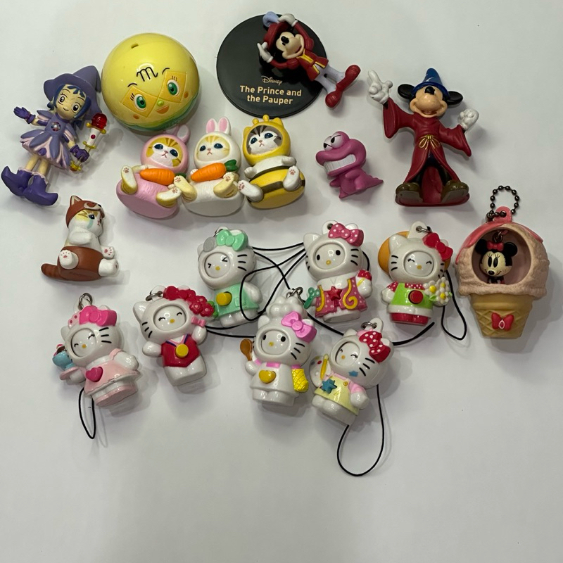 Jual various gotochi figure trinkets hello kitty, mofusand, magical ...