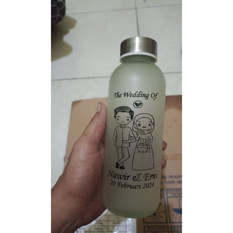 Jual botol doff + sablon | Shopee Indonesia