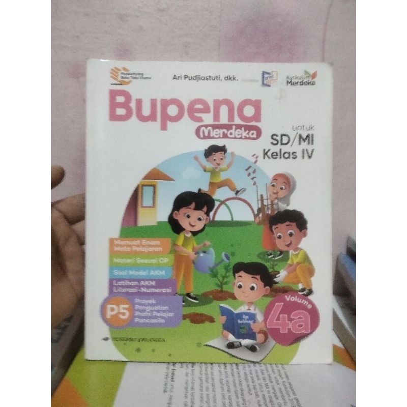 Jual buku bupena merdeka volume 4A,4B,4C4D, kelas IV /4 sd mi erlangga kurikulum merdeka ...