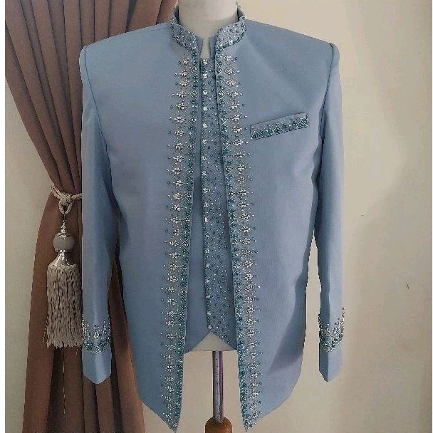 Jual Beskap muslim/ basofi pengantin premium | Shopee Indonesia
