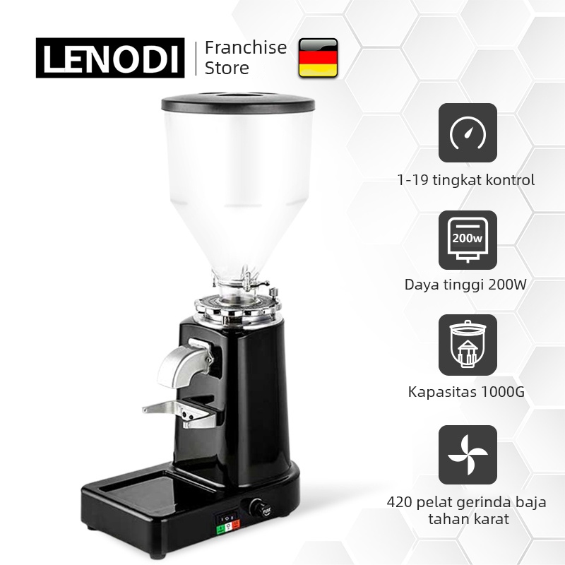 Jual LENODI Espresso komersial Kopi Grinder Kopi Electric Penggiling ...