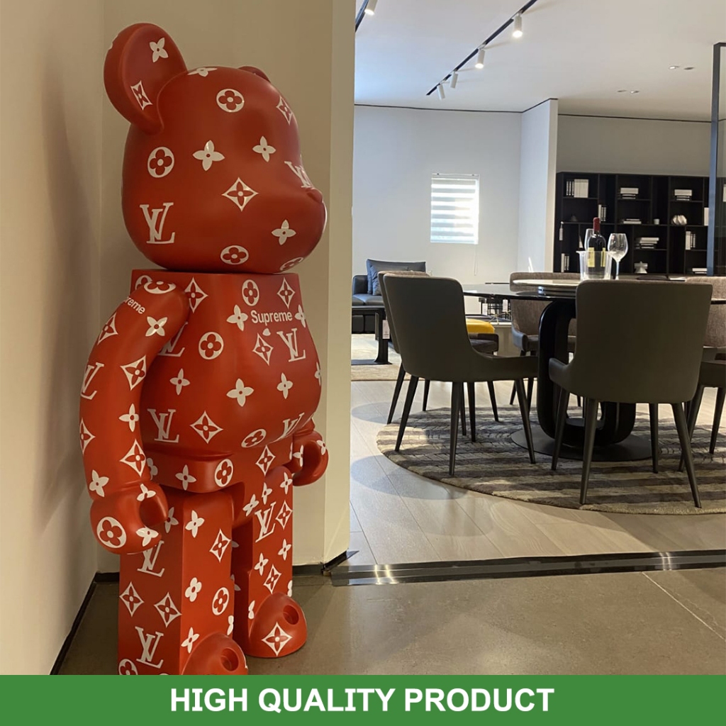 Jual Patung Bearbrick Jumbo Supreme LV Red 140cm Icons A303 | Shopee ...