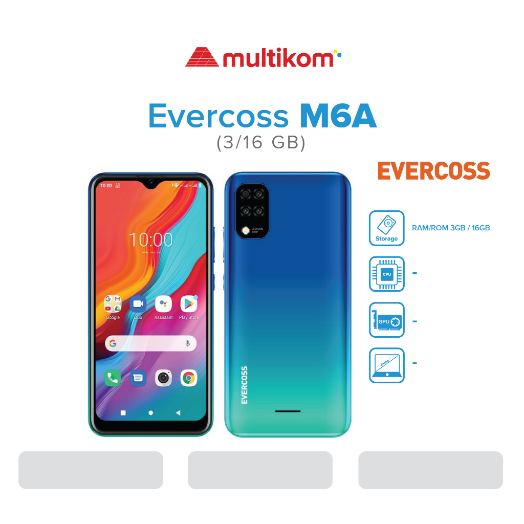 Jual HANDPHONE EVERCOSS M6A 3/16GB GARANSI RESMI | Shopee Indonesia