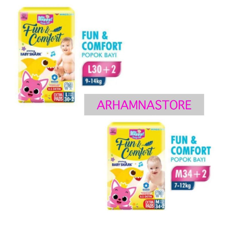 Jual Baby Happy Popok Sekali Pakai Pinkfong Kuning | Shopee Indonesia