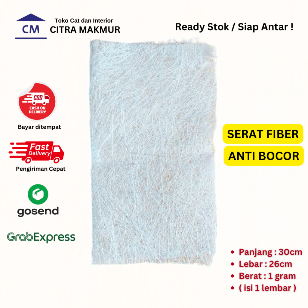 Jual Serat Fiber Matt/ Fiberglass / Kain Waterproofing | Shopee Indonesia