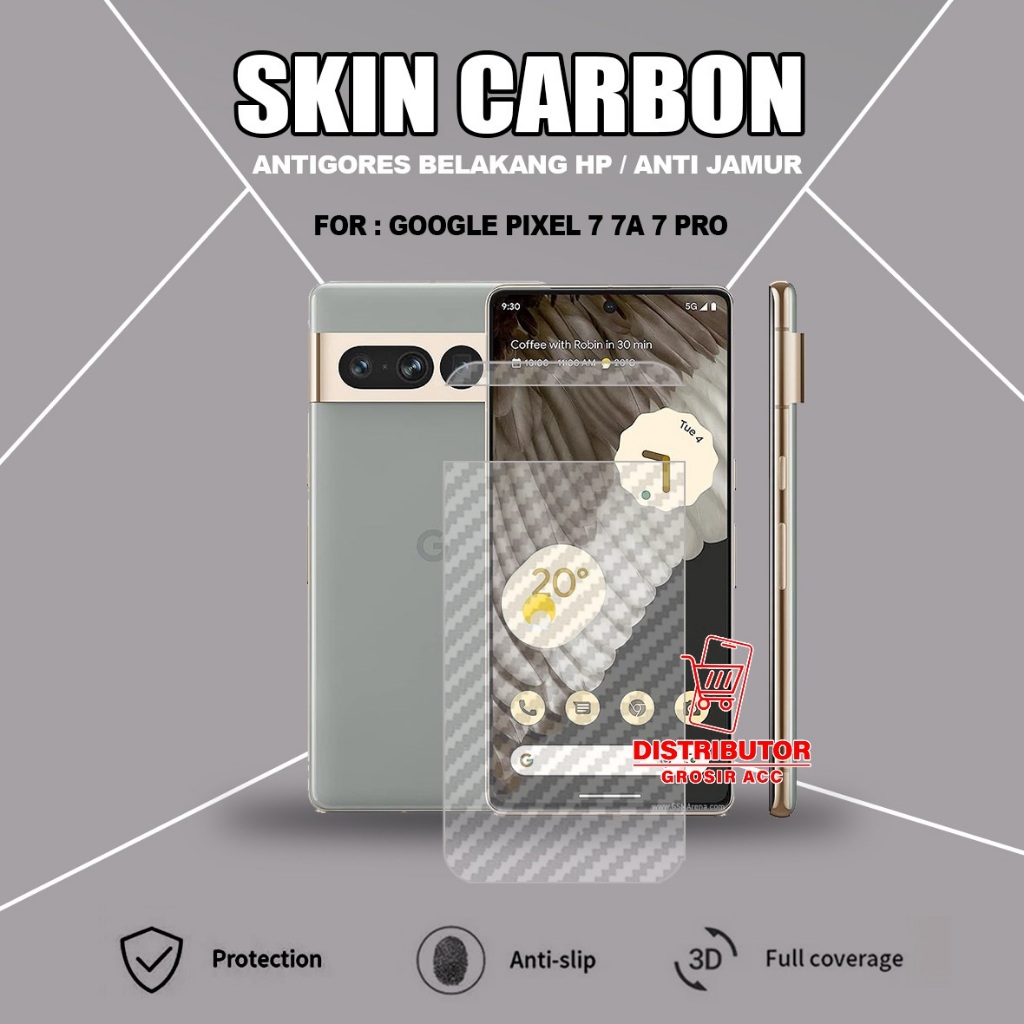 Jual GOOGLE PIXEL 7 PRO SKIN CARBON TRANSPARAN ANTIGORES BELAKANG ...