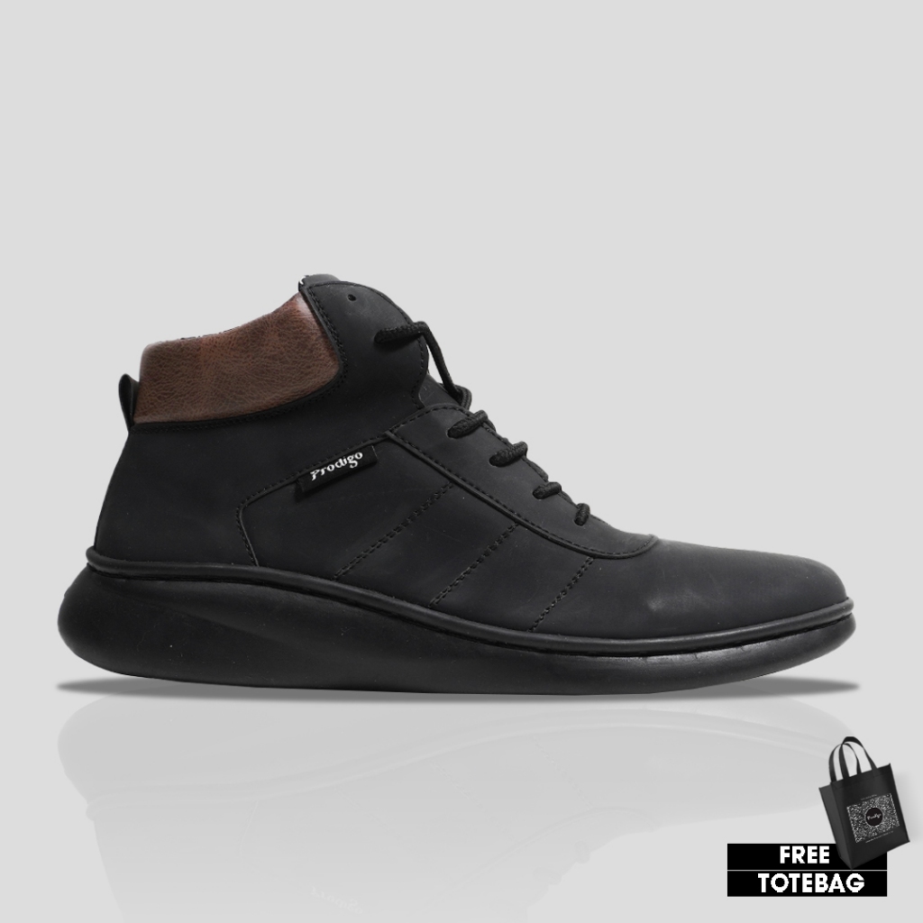Jual Prodigo * Sepatu Pria Belitung Black| Sepatu Boots | Sepatu Formal ...