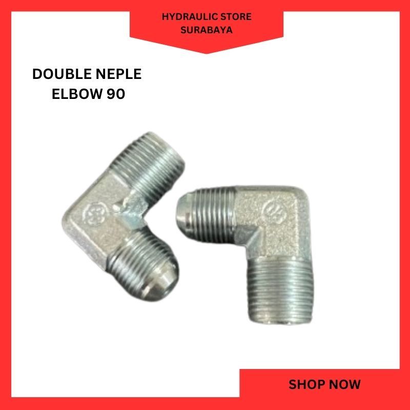 Jual DOUBLE NEPLE ELBOW 90° 1 INCH JIC-NPT (MJ-MB) | Shopee Indonesia