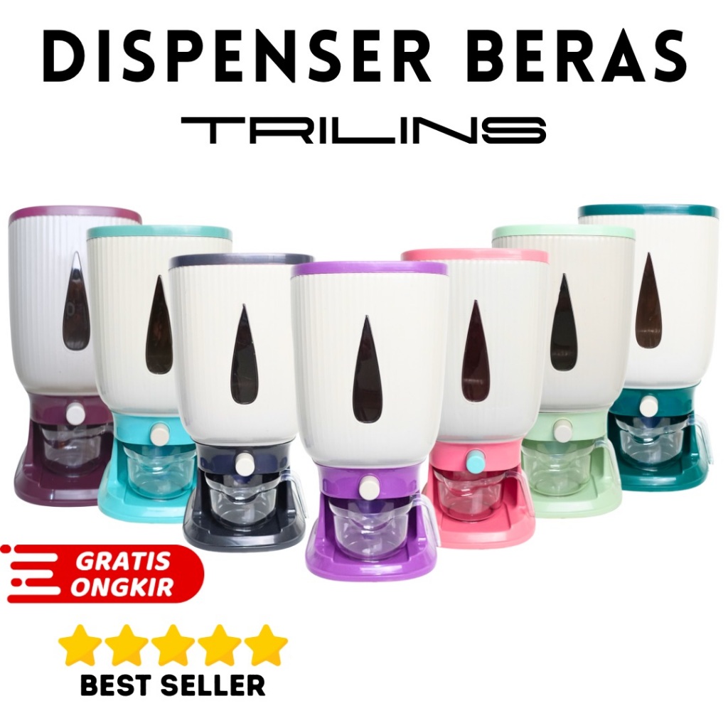 Jual DISPENSER BERAS TRILINS MODERN Food Grade Dispenser Box Tempat ...