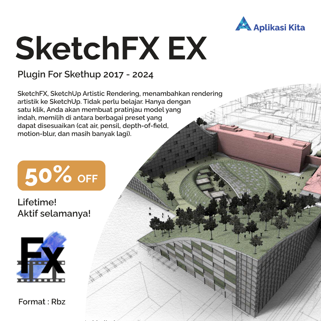 Jual SketchFX EX v4.0.0 for SketchUp - For Windows | Shopee Indonesia
