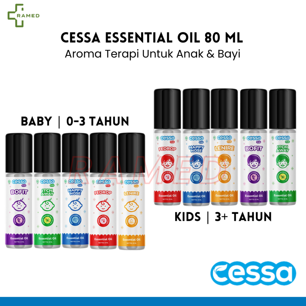 Jual CESSA Baby / Kids Essential Oil 8ml / Aroma Terapi Fever Drop ...