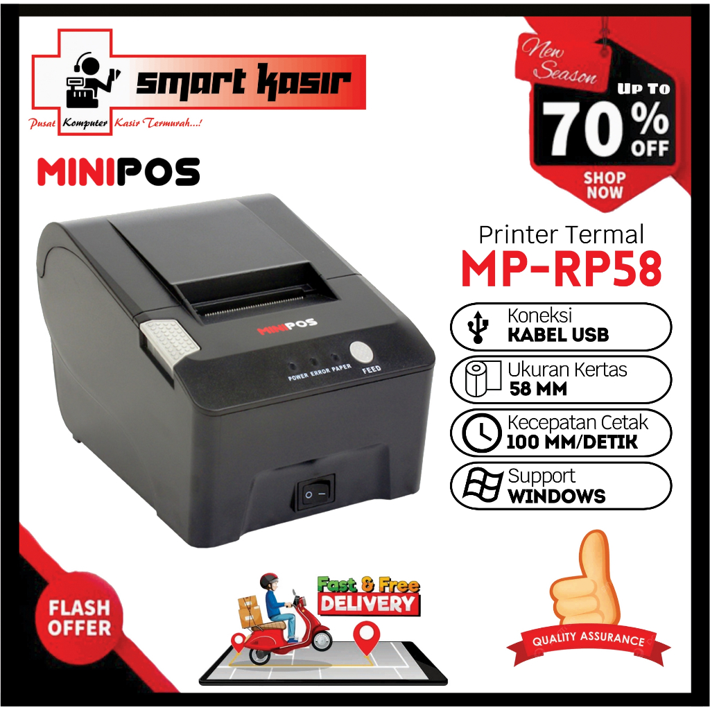 Jual Printer Thermal Minipos MP-RP58 | Shopee Indonesia