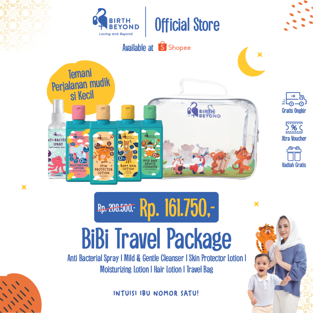 Jual Birth Beyond Travel Pack for Baby Hair Lotion 100ml - Moisturizing ...