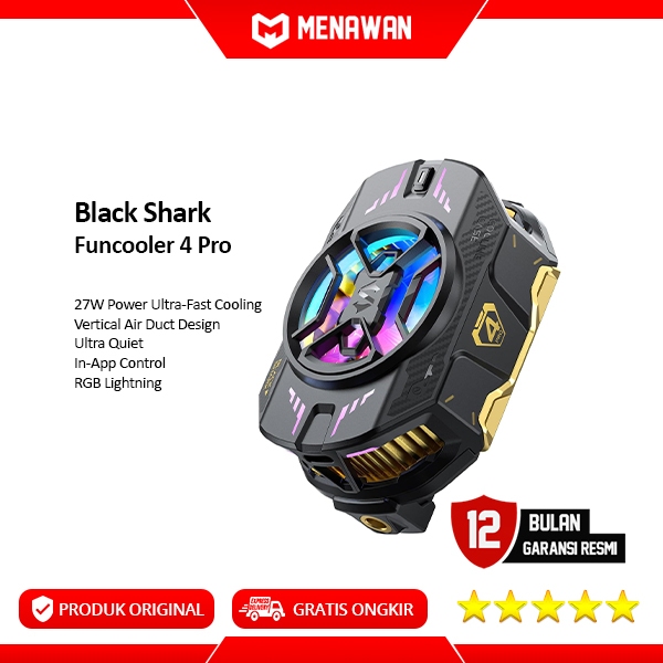 Jual Black Shark FunCooler 4 Pro 27W Ultra-Fast Cooling Kipas Pendingan Cooler Hp Gaming ...