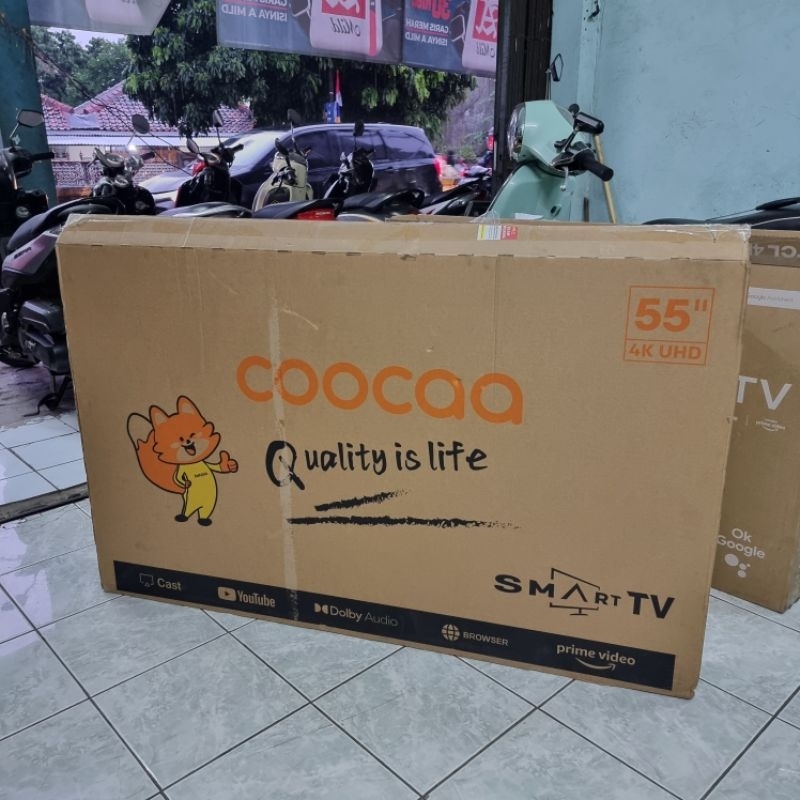 Jual Smart TV Coocaa 55 inch 55S3U Pro Baru minus lcd pecah | Shopee ...