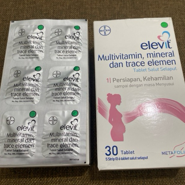 Jual ELEVIT TABLET PER STRIP 6 TABLET | Shopee Indonesia