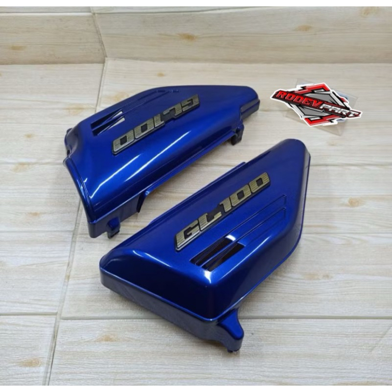 Jual bok aki gl 100 - tutup aki gl 100 - tepong aki gl 100 standart original set kanan kiri ...