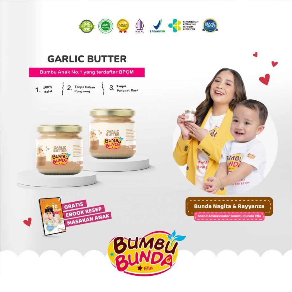 Jual Bumbu Bunda Elia Garlic Butter MPASI / BB Booster MPASI / Kaldu ...