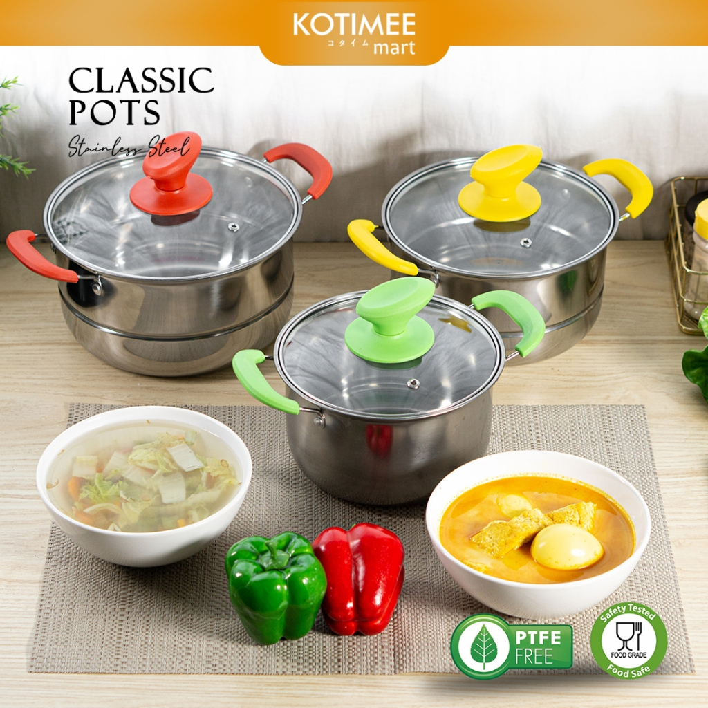 Jual Panci Stainless Steel Tutup Kaca Royalton Tebal | Satuan | Shopee ...