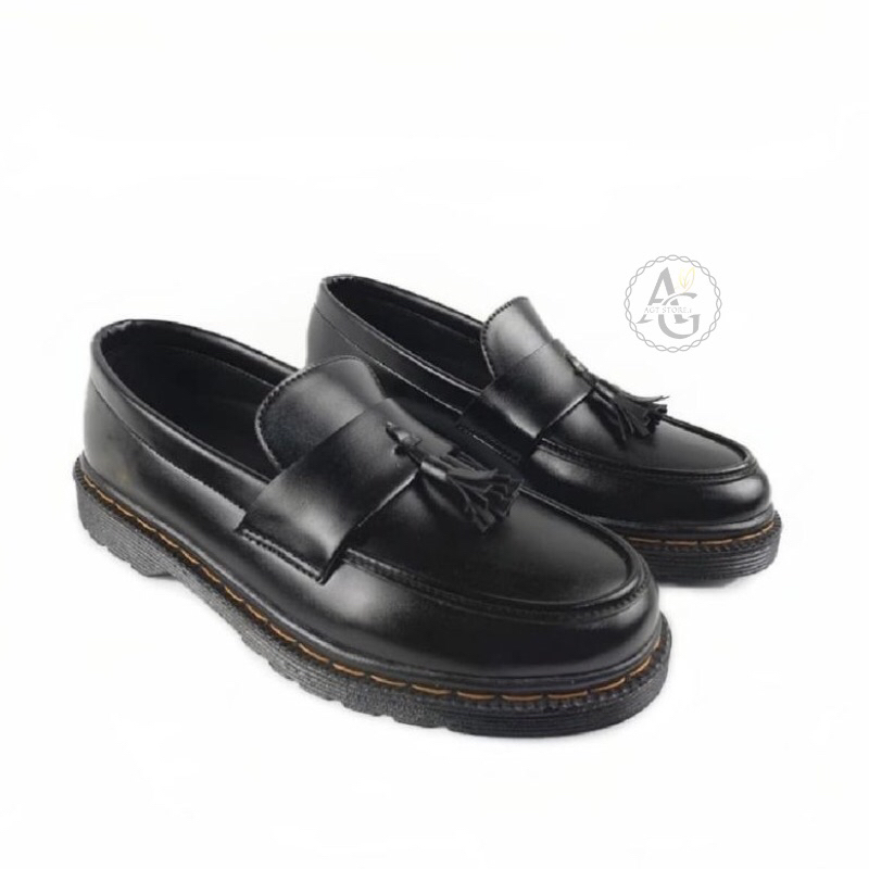 Jual Sepatu Pantofel Docmart Slip On Loafers Pita Terbaru Casual Formal ...