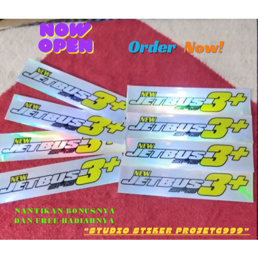 Jual Stiker Bus Jetbus 3++ HOLOGRAM /PUTIH | Shopee Indonesia