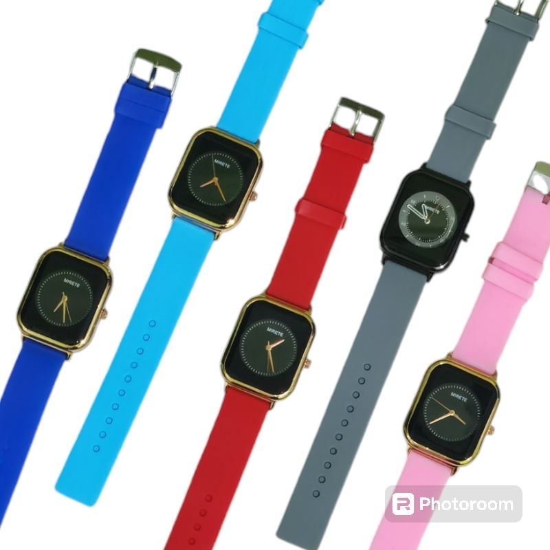 Jual jam tangan Mirete analog segi empat cewe | Shopee Indonesia