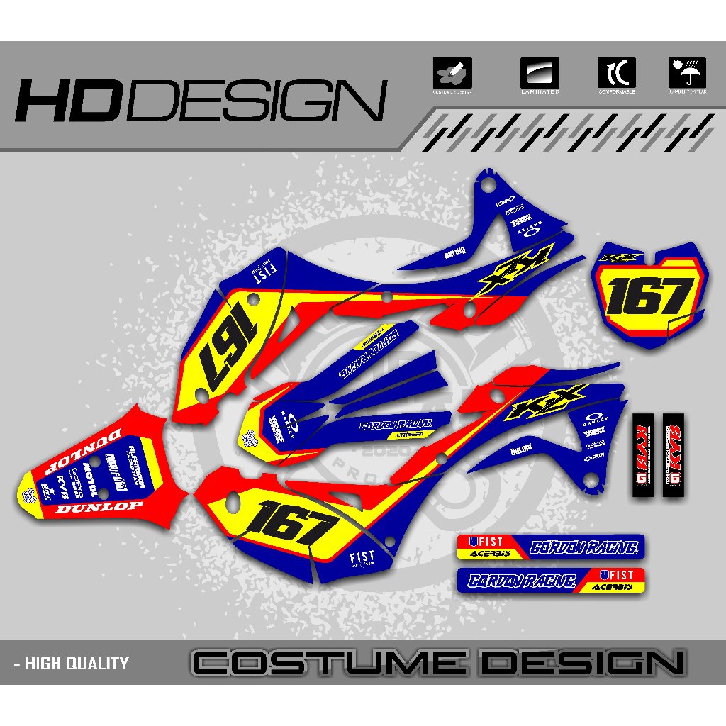 Jual STIKER KLX GORDON / DECAL GORDON / DECAL KLX GORDON FULL BODY ...