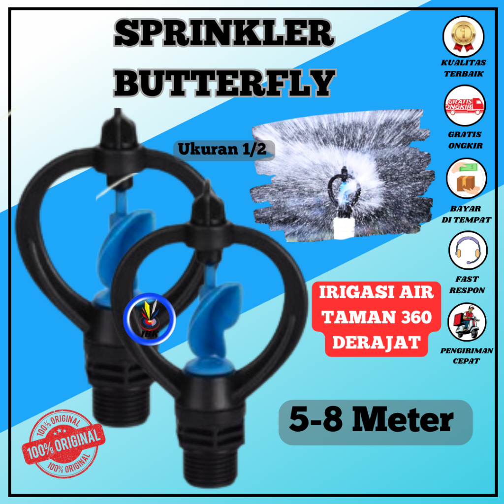 Jual Sprinkler Pertanian Sprinkler kupu-kupu Plus Sok Drat Sprinkler ...